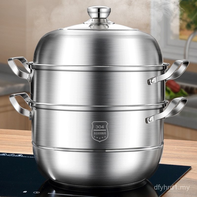 Periuk Pengukus 304 Keluli Tahan Karat Gas Pekat Isi Rumah dan Periuk ...