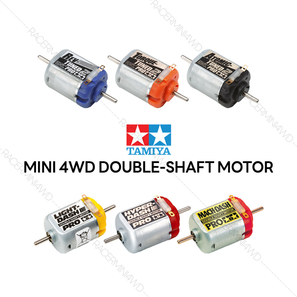 TAMIYA Mini 4WD Double-Shaft Motor Four Wheel Double Shaft 15375 15402 ...