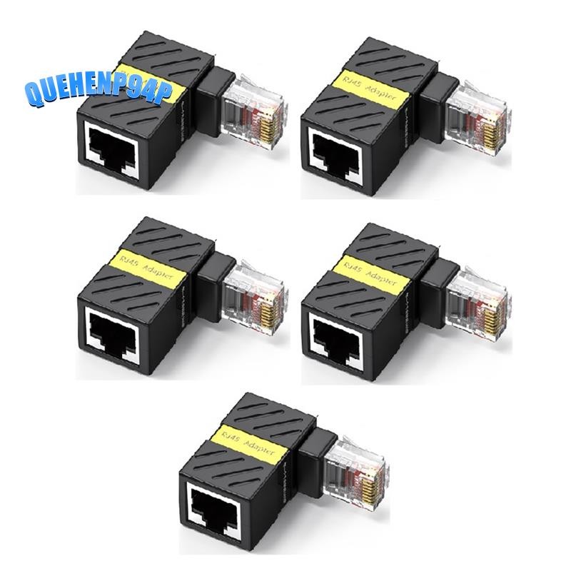 RJ45 360° Rotatable Network Plug 90 Degrees Right Angle Elbow Gigabit ...