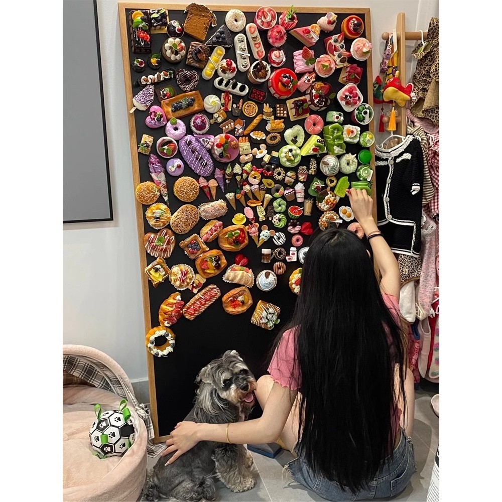 Refrigerator Stickers Display Board Stickers Magnetic Makeup Wall ...