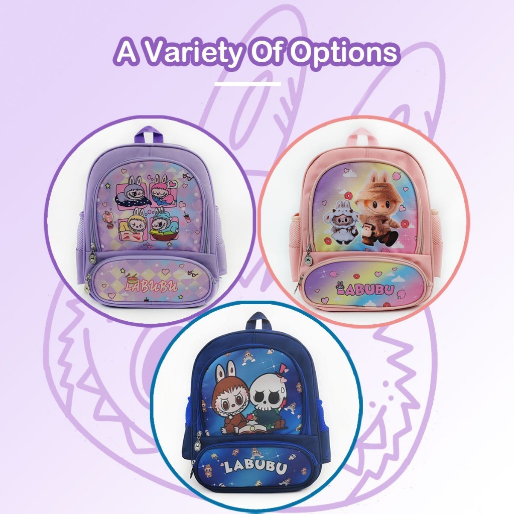Labubu Cute Kindergarten Backpack Labubu Book Bag Popmart Bag New Large ...