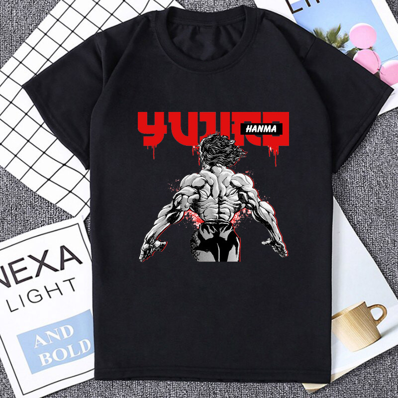 Fighting Animation Baki Anime T Japan Manga Tshirt Men Clothes Yujiro ...