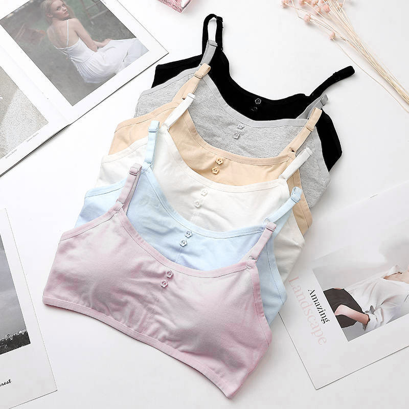 Wrap Breastless Female Bra Girl Bra Developmental Period Student ...