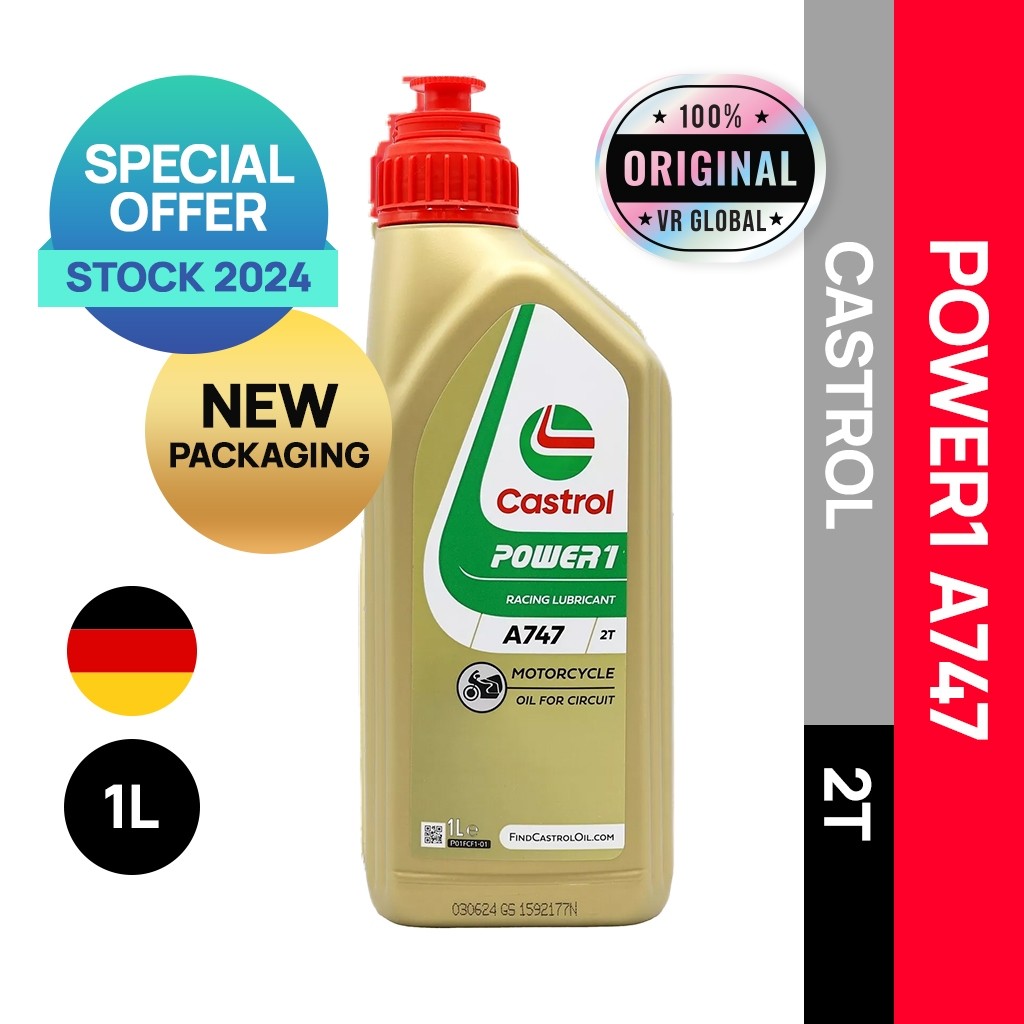 CASTROL POWER1 A747 2T ENGINE OIL GERMANY 1L (2 STROKE MINYAK HITAM ...