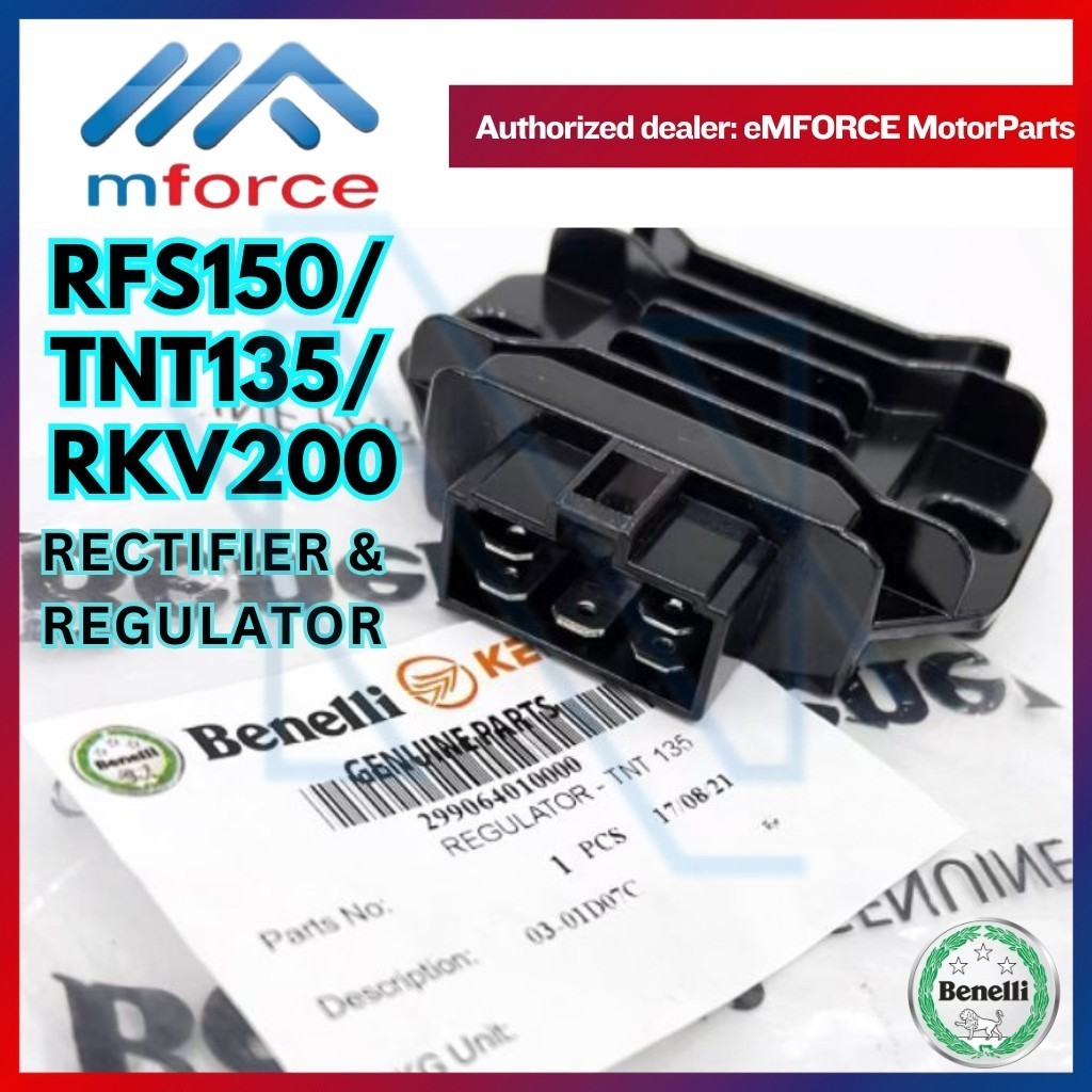 BENELLI RFS 150 RFS150i TNT135 TNT 135 RKV200 RECTIFIER & REGULATOR ...