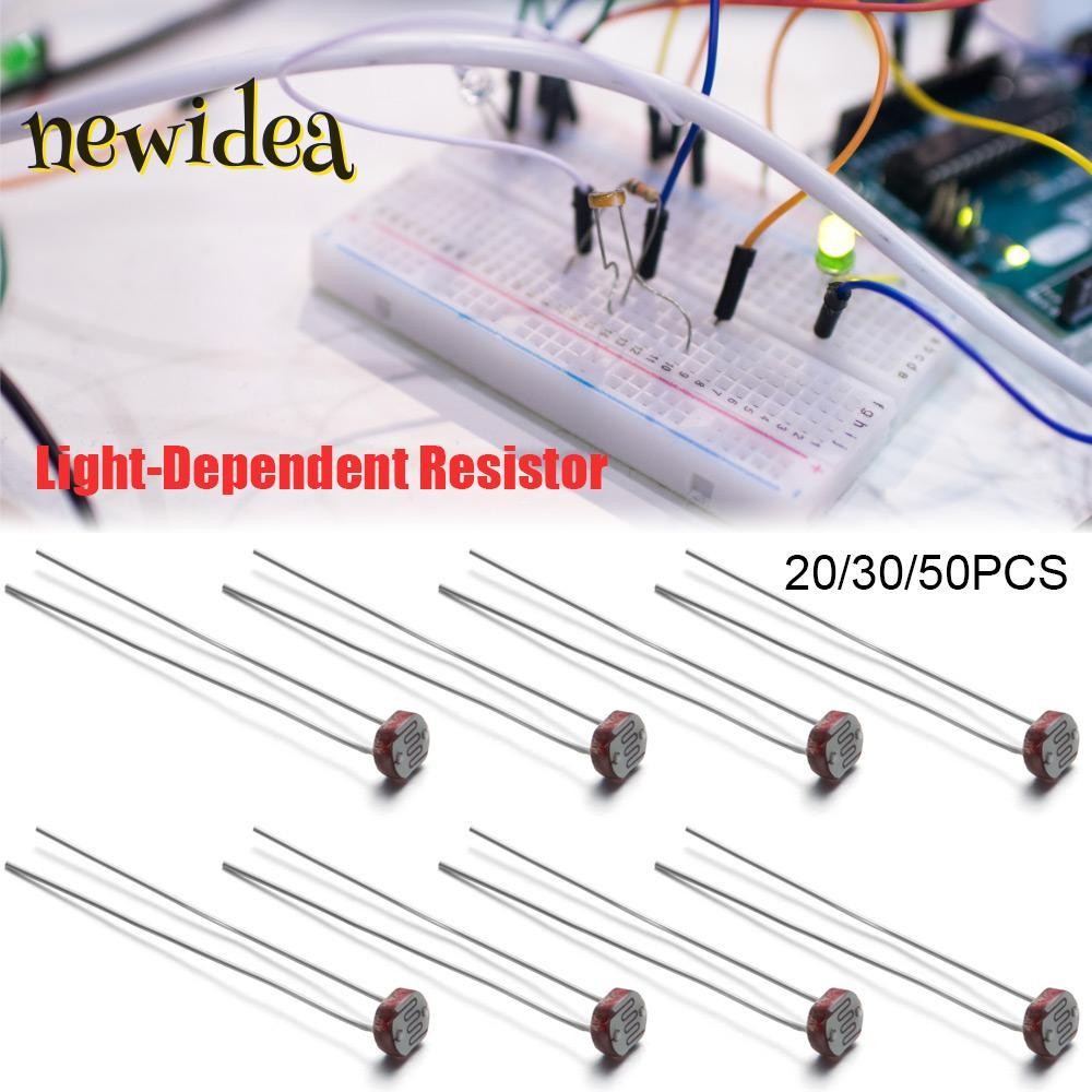 NEWIDEA 20/30/50PCS Light-Dependent Resistor LDR CDS Resistance Stable ...