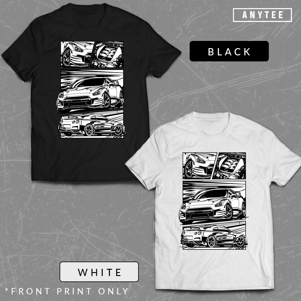 Nissan Gtr R35 Skyline Jdm Automotive Racing Shirts Anytee Prints 16 | Shopee Malaysia