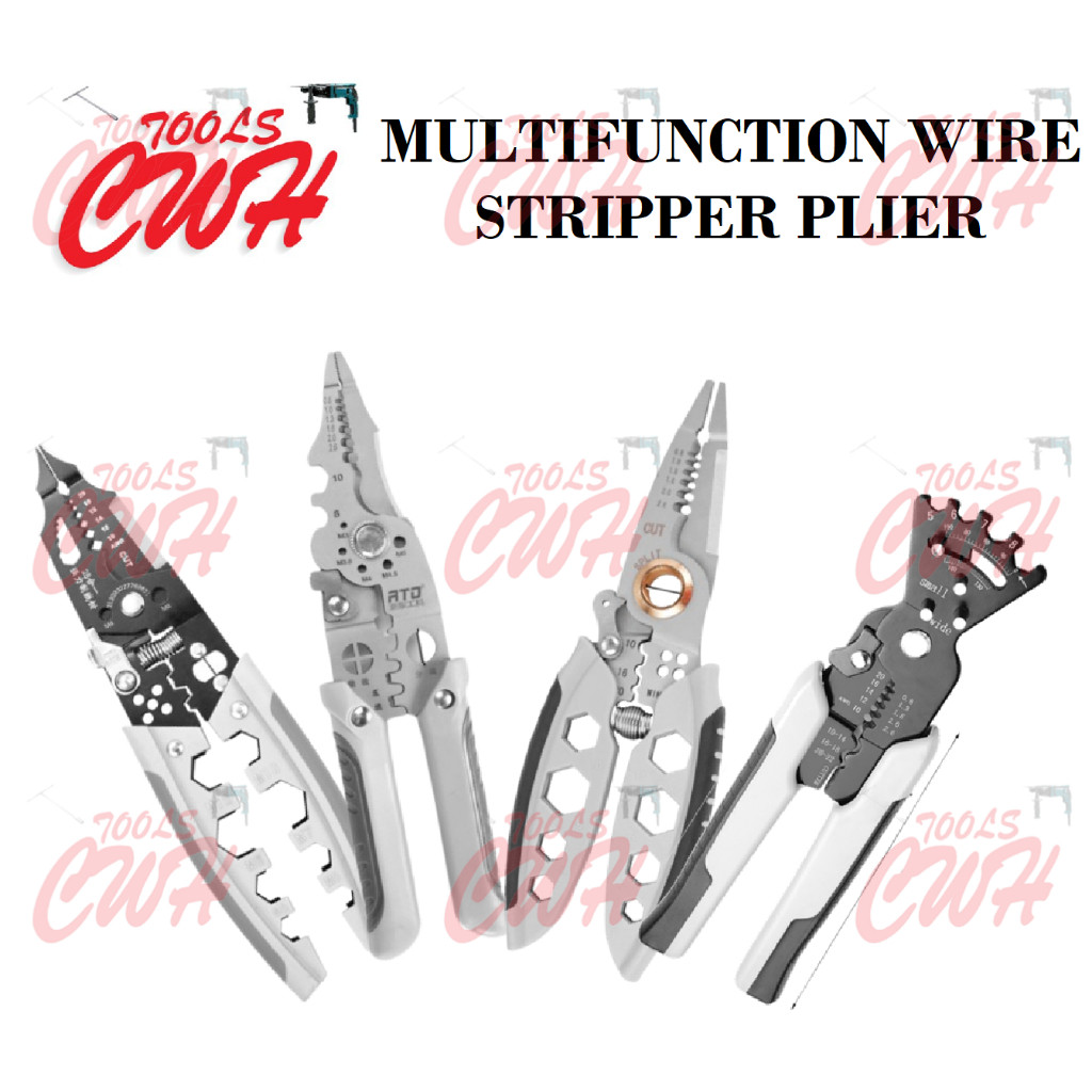 MULTIFUNCTION WIRE STRIPPER PLIER PLIERS WIRE CRIMPER SPLICER SPLITTER ...