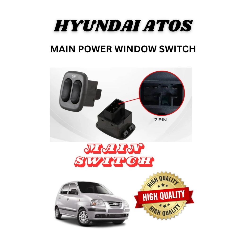 Hyundai Atos Power Window Main Switch Suis tingkap Master Switch Cermin ...