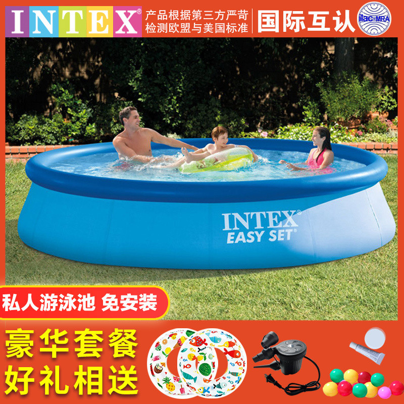 Kolam Kembung Keluarga INTEX Kolam Renang Kanak-Kanak Rumah Bayi ...