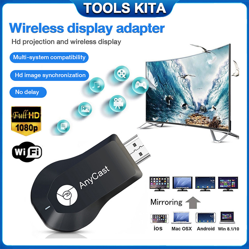Anycast M9 Plus Mini Wireless Display Adapter Projector IOS / ANDROID ...