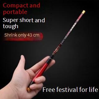 Shrimp Rod Pocket Fishing Rod Ultra Short Section Hand Rod Crucian Carp ...