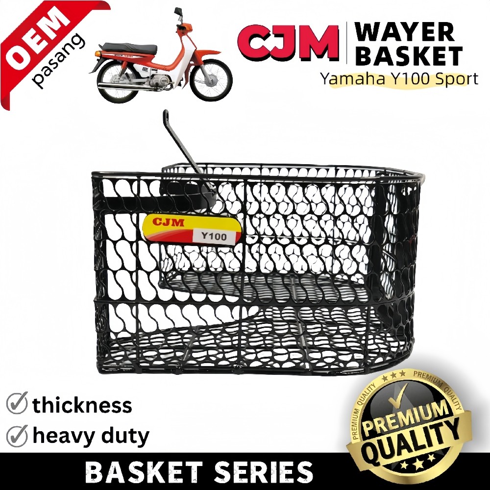 YAMAHA Y100 SPORT100 YAMAHA100 BAKUL KACANG BASKET BESI BASKET BAKUL RAGA CARPET FREE SCREW ...