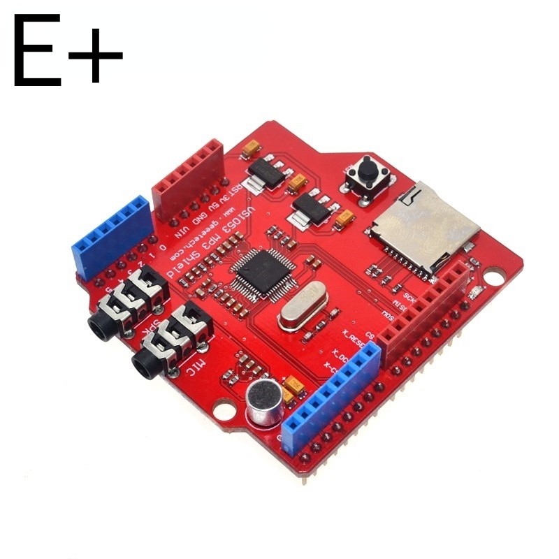 VS1053 VS1053B Stereo Audio MP3 Player Shield Record Decode Development Board Module With TF ...