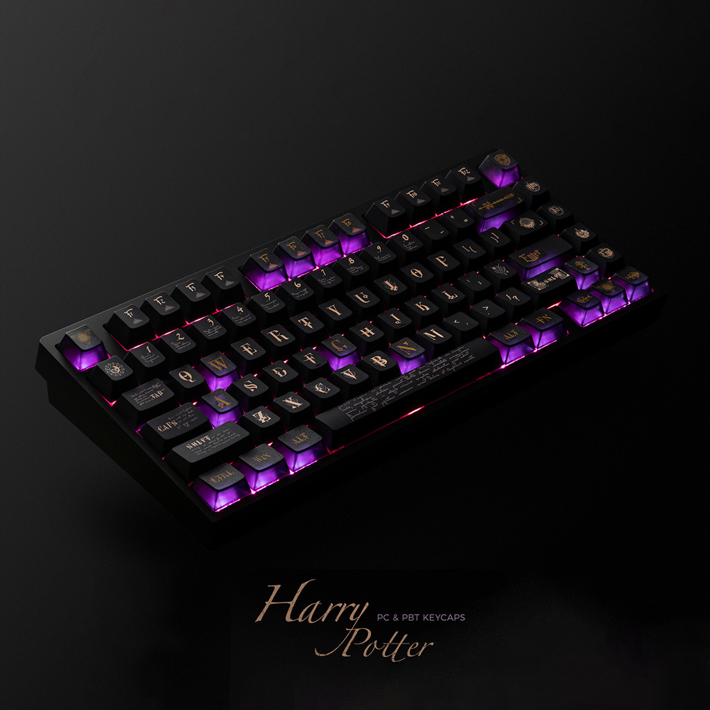 KeyGenius Harry Potter Keycaps Cherry Profile PC / PBT Foggy ...