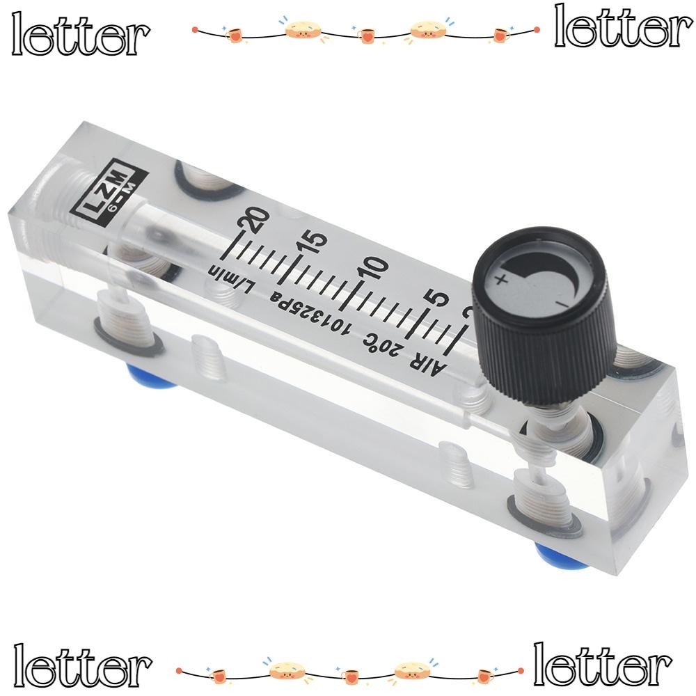 LETTER Oxygen Flow Meter, LZM-6T 2-20LPM Flow Meter, Portable Acrylic ...
