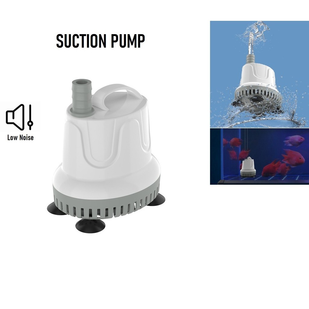Aquarium Submersible Water Pump Fountain Pam Air Akuarium Kolam Power ...