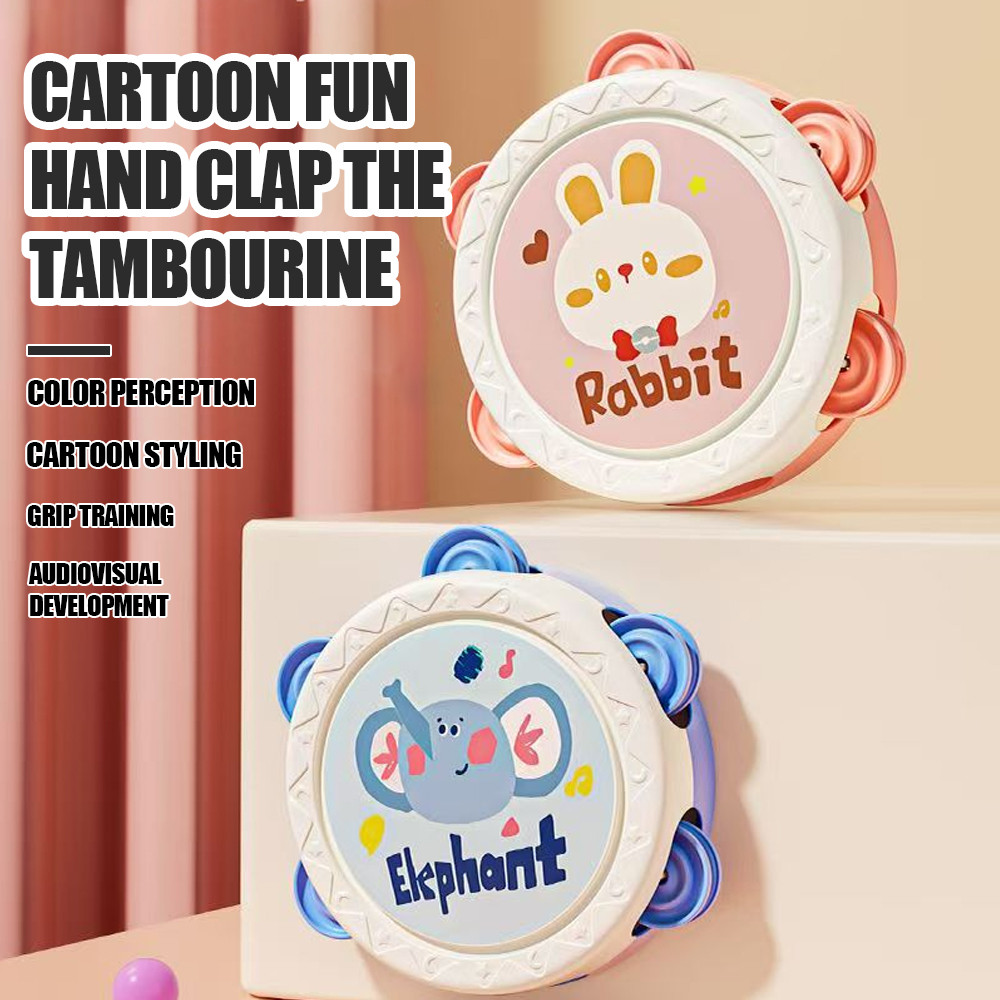 Tambourine Toys Kid Music Hand Drum Infant Early Education Cognitive ...