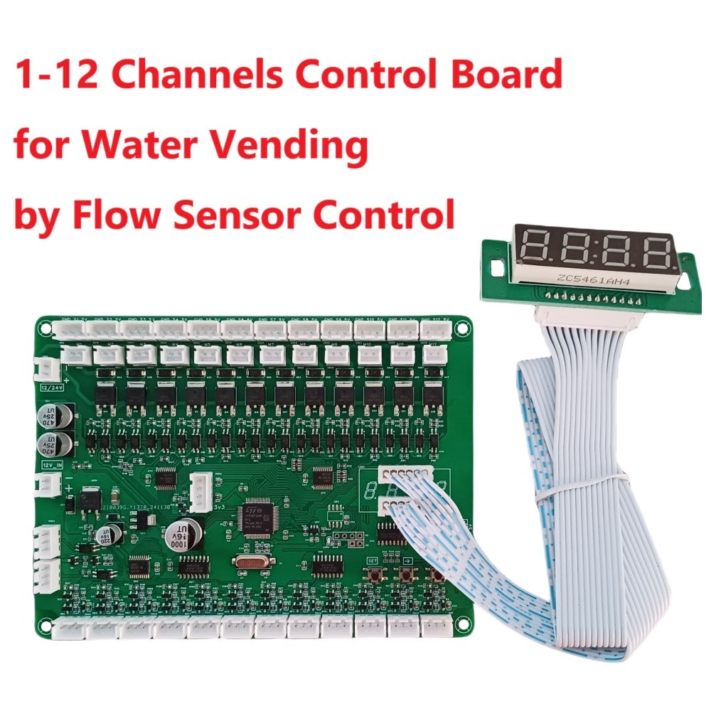 Sensor Control 1-12 Channels Control Board PCB for Water Vending with ...