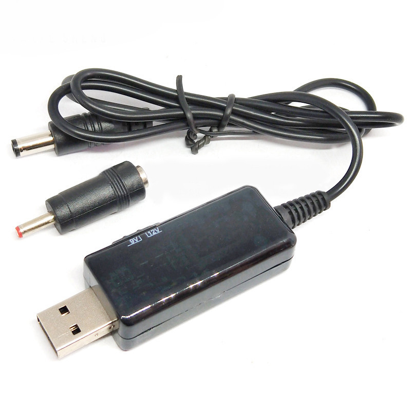 Converter USB Boost Converter Cable + 3.5x1.35mm Connector DC 5V To 9V ...