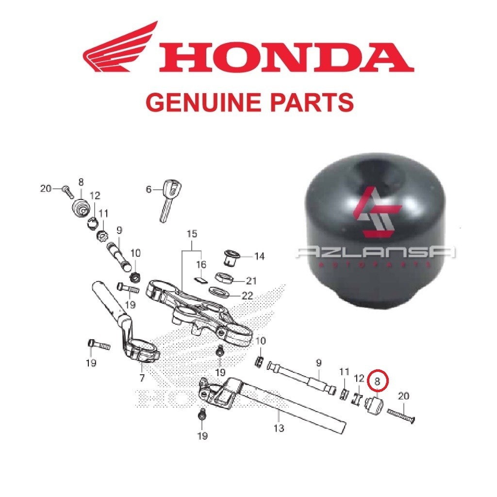 Weight Steering Handle ( 53104-MY9-751 ) CBR250RR 💯 Honda Original ...