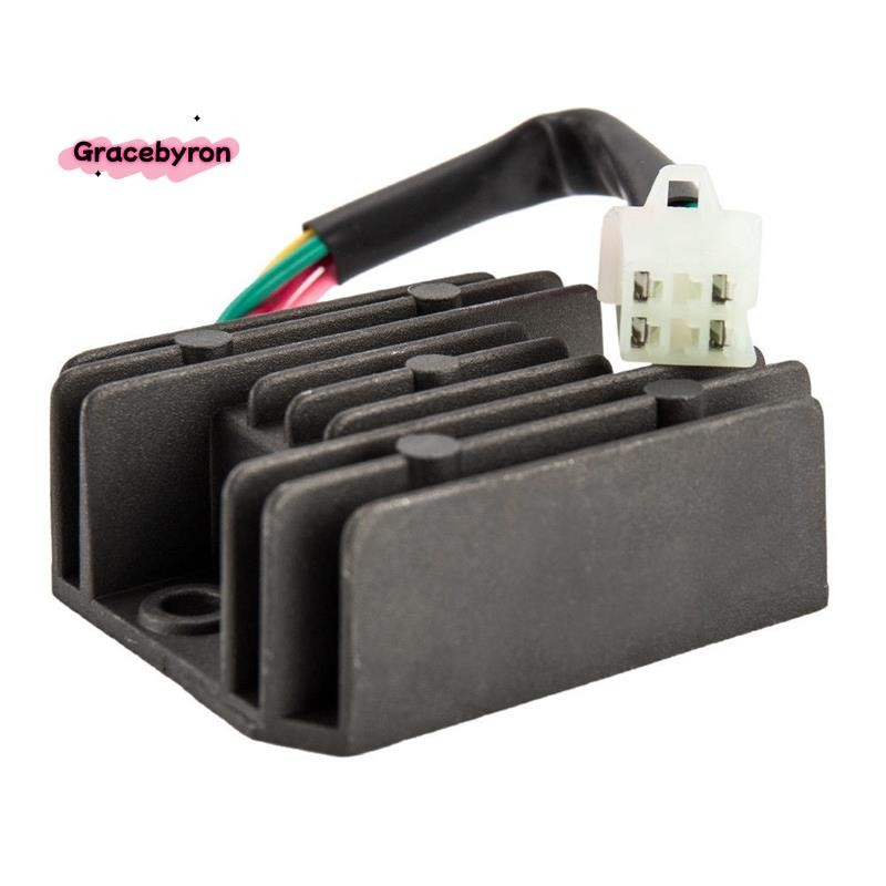 Universal 4 Wire Full Wave Black Motorcycle Regulator Rectifier 12V DC ...