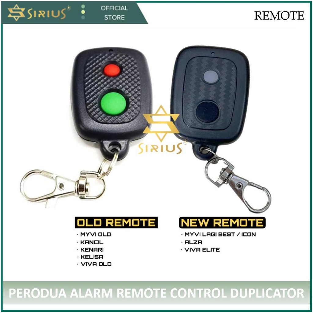 Perodua Remote Alza & Myvi Old / Lagi Best / Icon / Viva Elite / Viva ...