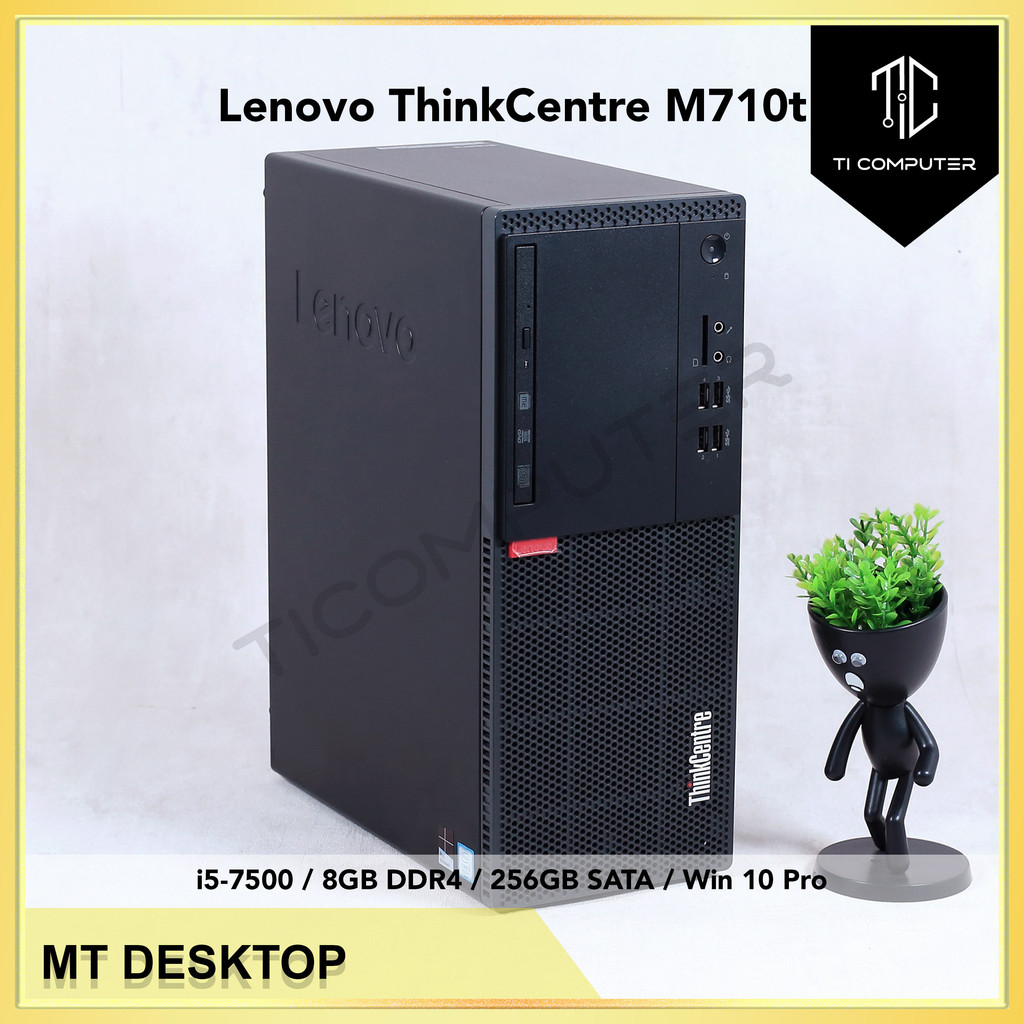 Lenovo ThinkCentre M710t MT Intel Core i5-7500 8GB DDR4 RAM 256GB SATA ...