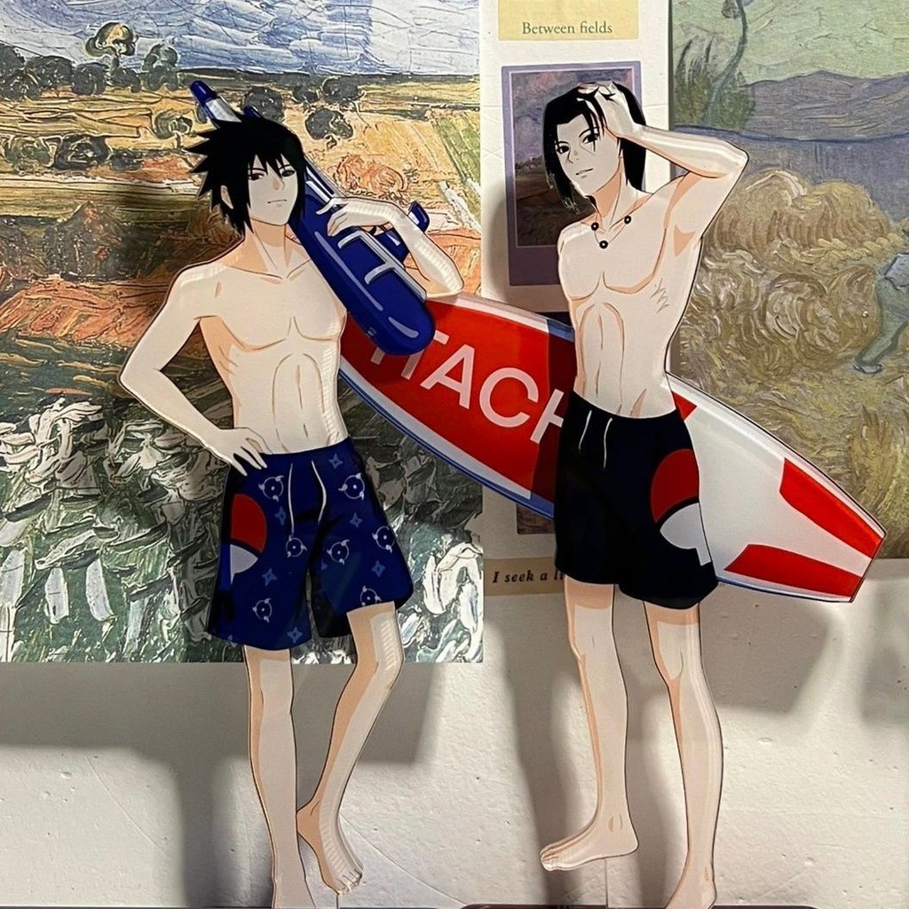 Sasuke Uchiha Itachi Acrylic Stand NARUTO Summer Play with Water Series ...