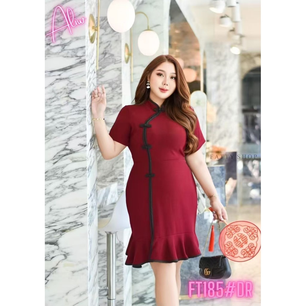 PLUS SIZE CHEONGSAM [CHINESE STYLE MERMAID TAIL CHEONGSAM DRESS ] # ...