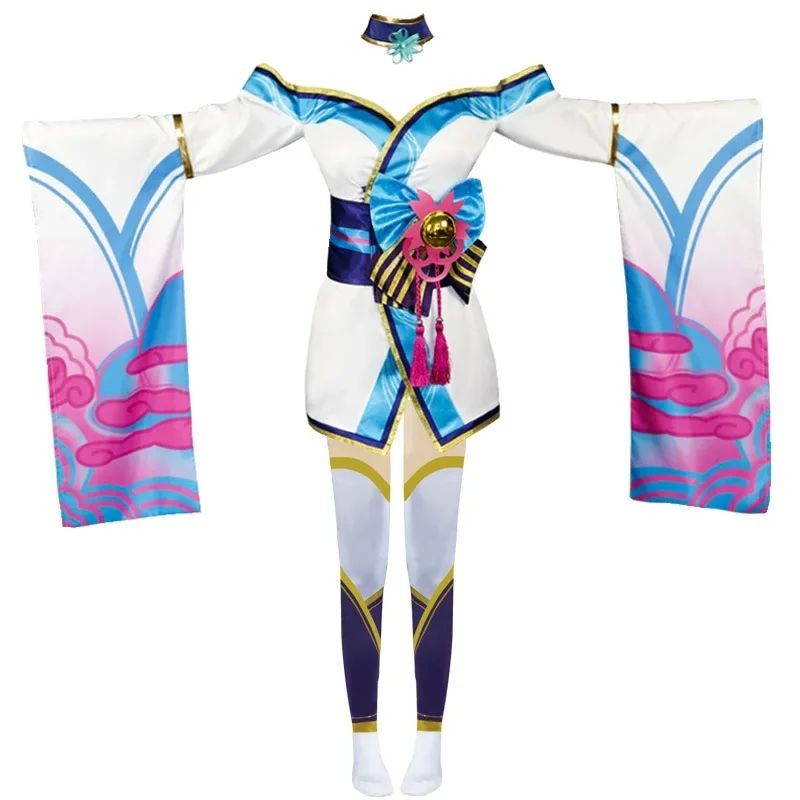 LOL Spirit Blossom Ahri Cosplay Costume Ahri Cosplay Game LOL Ahri ...