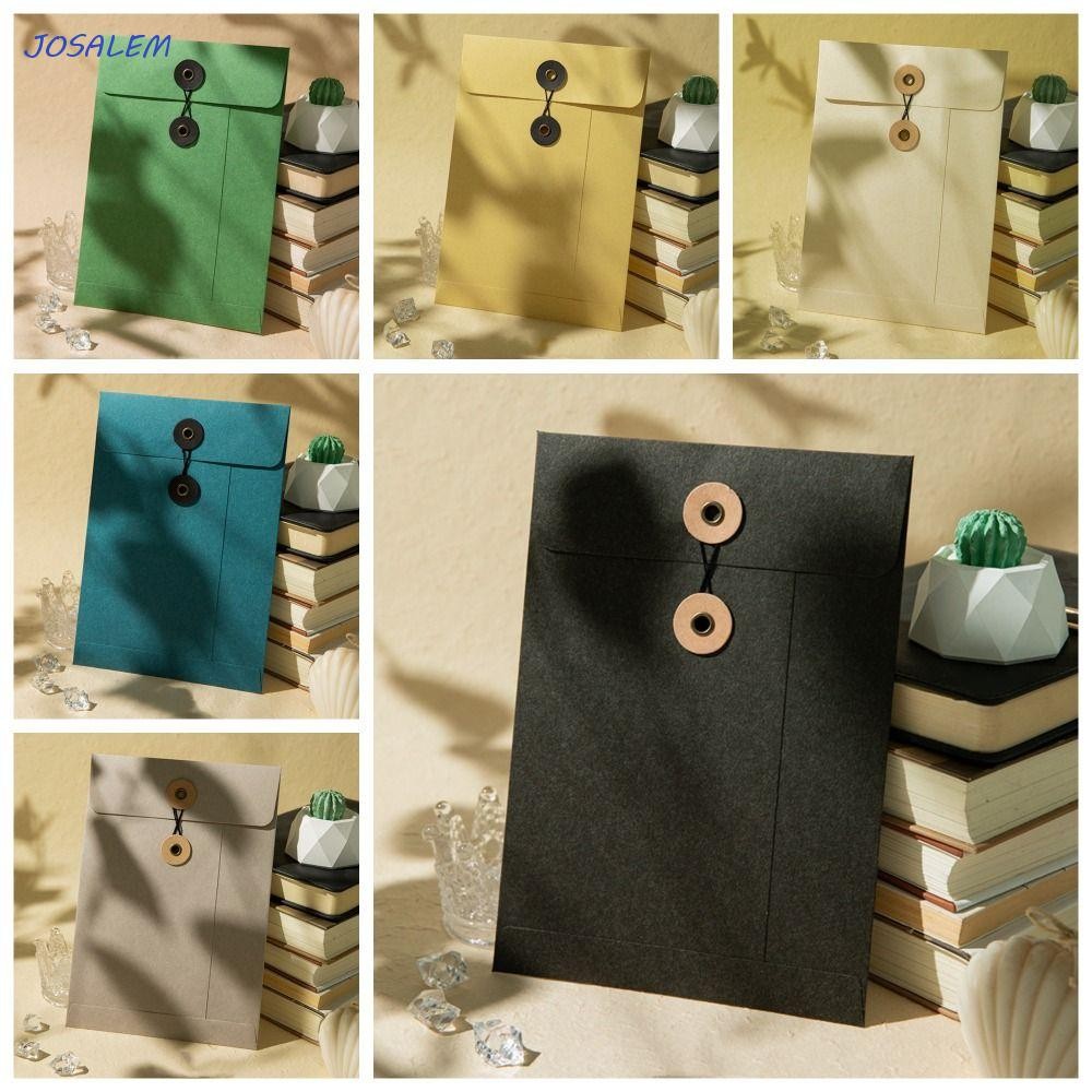 JOSALEM Vintage Brown Envelopes, European Style A4/A5 Kraft Paper ...