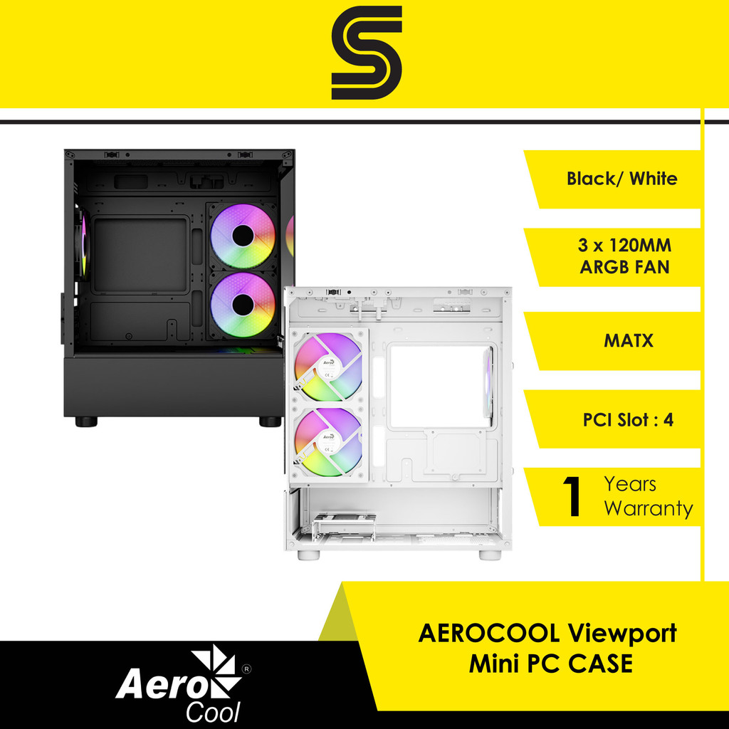 AEROCOOL Viewport Mini V2 Micro-ATX PC Chassis | Shopee Malaysia