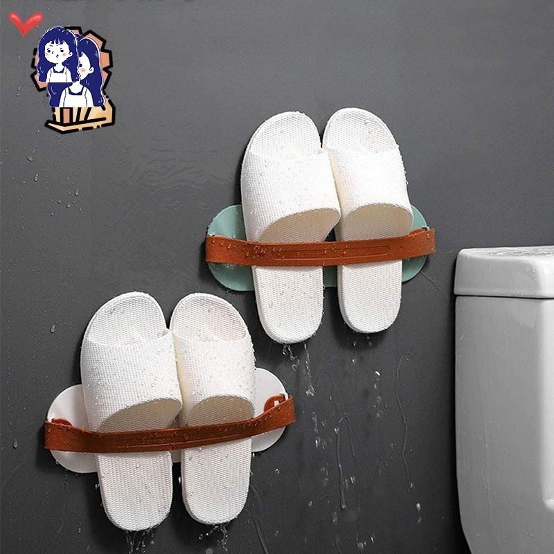 Slipper rack Indoor porch Bathroom Wall hanging hook Slipper rack Shoe ...
