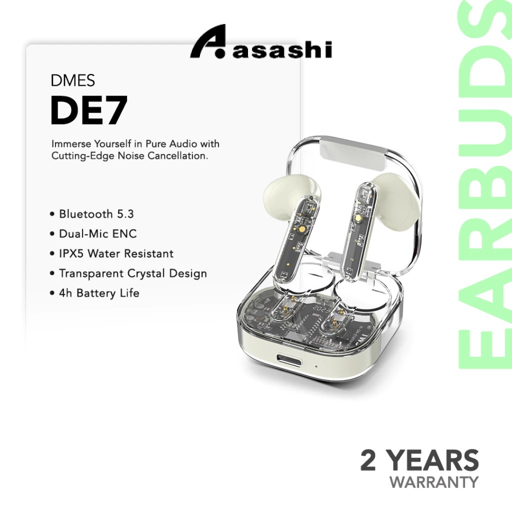 DMES DE7 True Wireless Earbuds Bluetooth 5.3 TWS Sports Gaming Earbuds ...