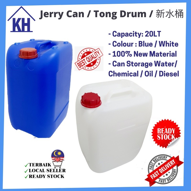 New Material 20Liter Jerry Can Drum Plastic Container 20Liter Tong Air Minyak Plastik BARU 新水桶 ...
