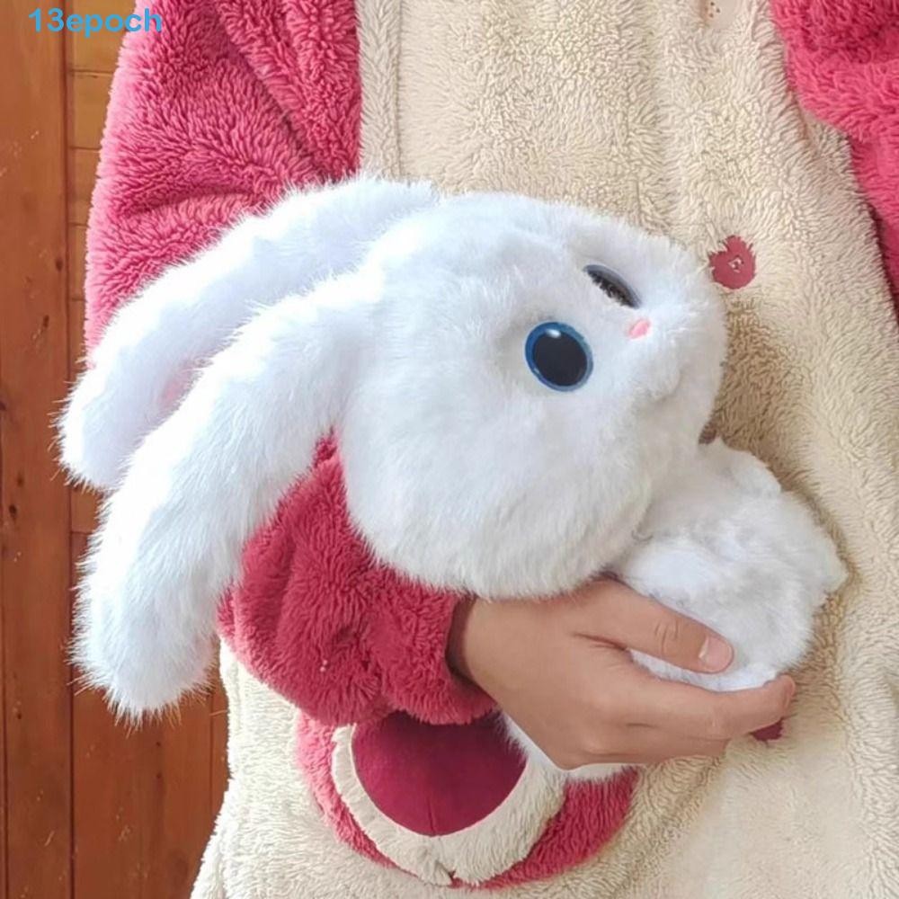 EPOCH Snowball Plush Toys, Secret Life Pets Movable Ears Rabbit Stuffed ...