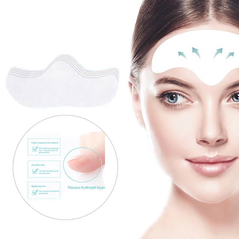 [DJNZ] Anti-wrinkle Forehead Line Removal Gel Patch Firming Mask Frown ...