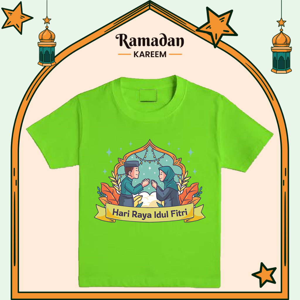 2025 HARI RAYA 2024 Selamat Hari Raya Aidilfitri Tshirt Cotton Kids ...