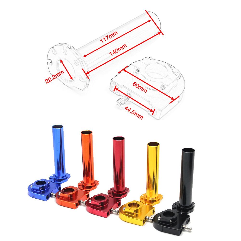 ^KDZSDTRP Universal 7/8" Motocross CNC Aluminum Throttle Grip ...