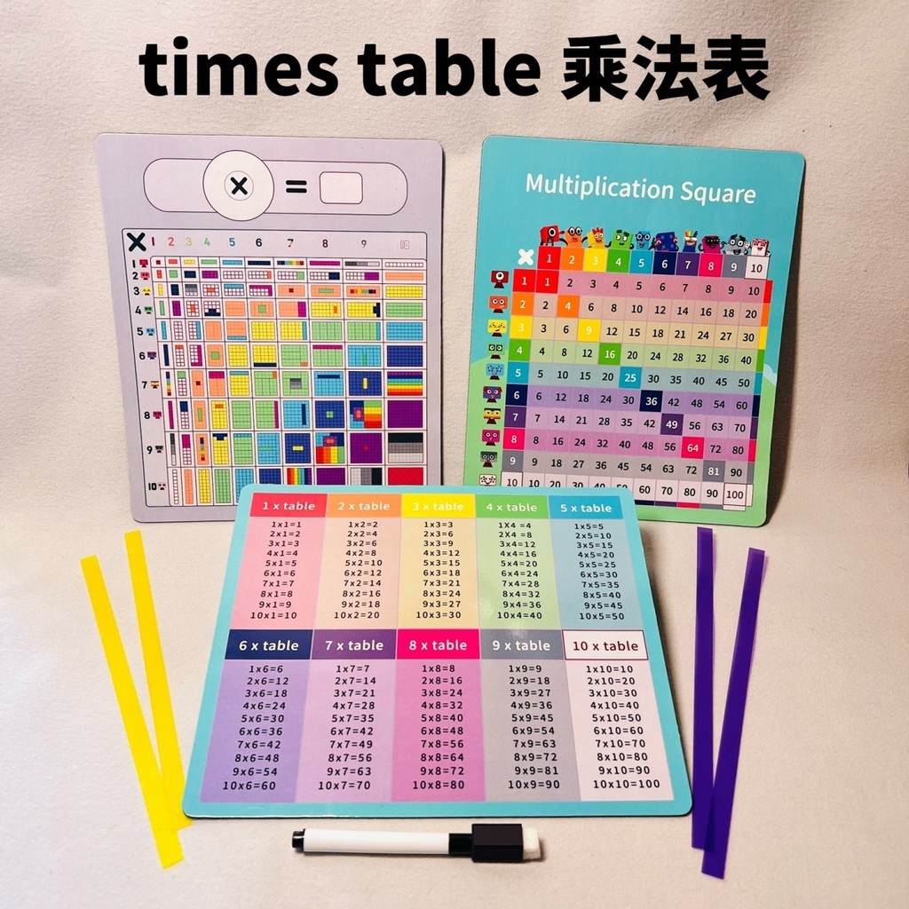 25 New Style Magnetic Multiplication Table Repeatedly Rewritable ...
