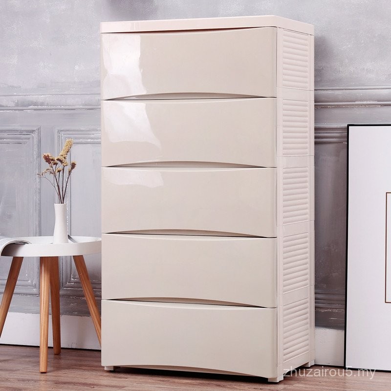 Thick Drawer Storage Cabinet Plastic Multi-Layer Wardrobe Locker ...