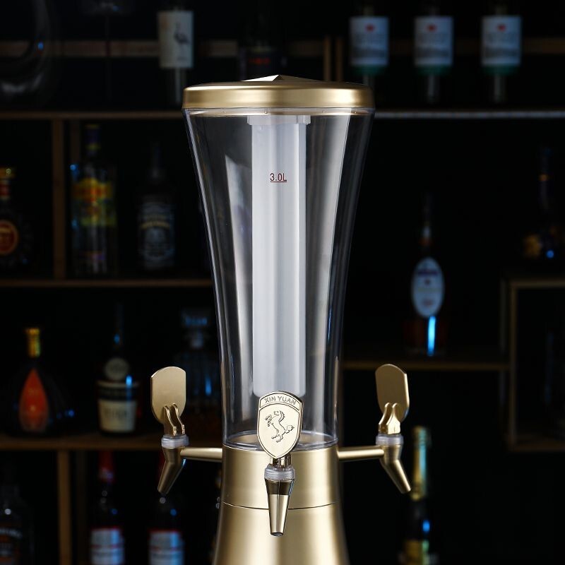 Creative Three Head Wine Cannon Bar Special 3L Beverage Bucket Glowing ...