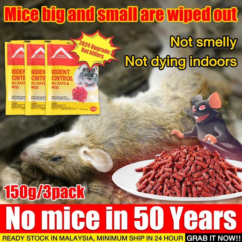 [rats die outside the house] 50g racun tikus paling kuat 100% valid rat ...