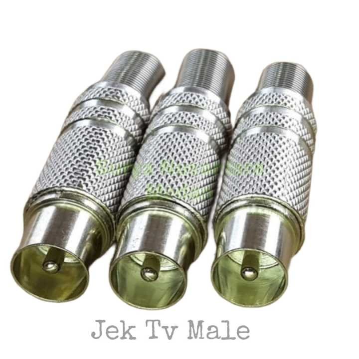Male Iron TV Antenna Jack / Male TV Antenna Jack Connector (G) | Shopee ...