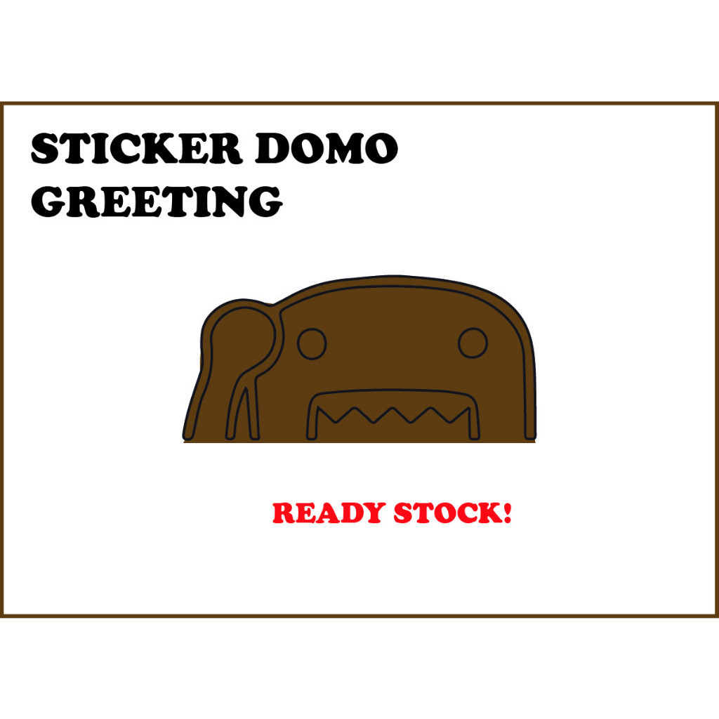 Sticker Motor DOMO Greeting | Shopee Malaysia