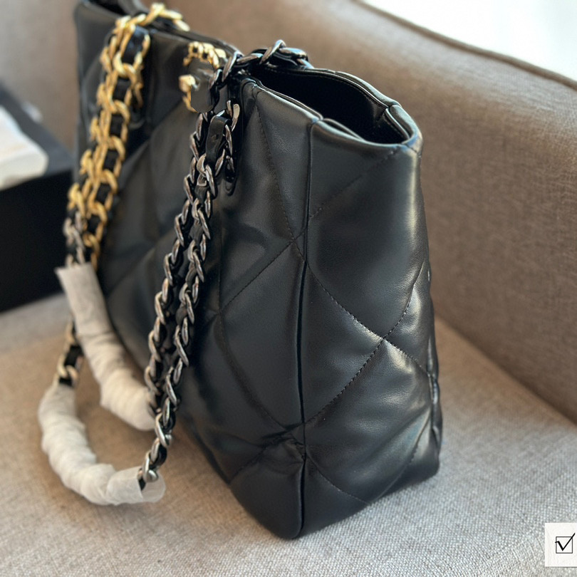 Handbag, shopping diamond grid chain leather backpack, 19 bags, women's ...