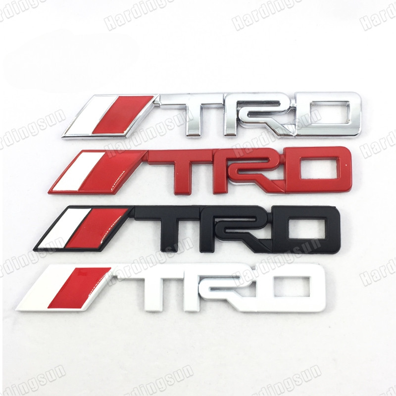 1 x Metal TRD Car Side Rear Trunk Emblem Sticker For Toyota | Shopee ...