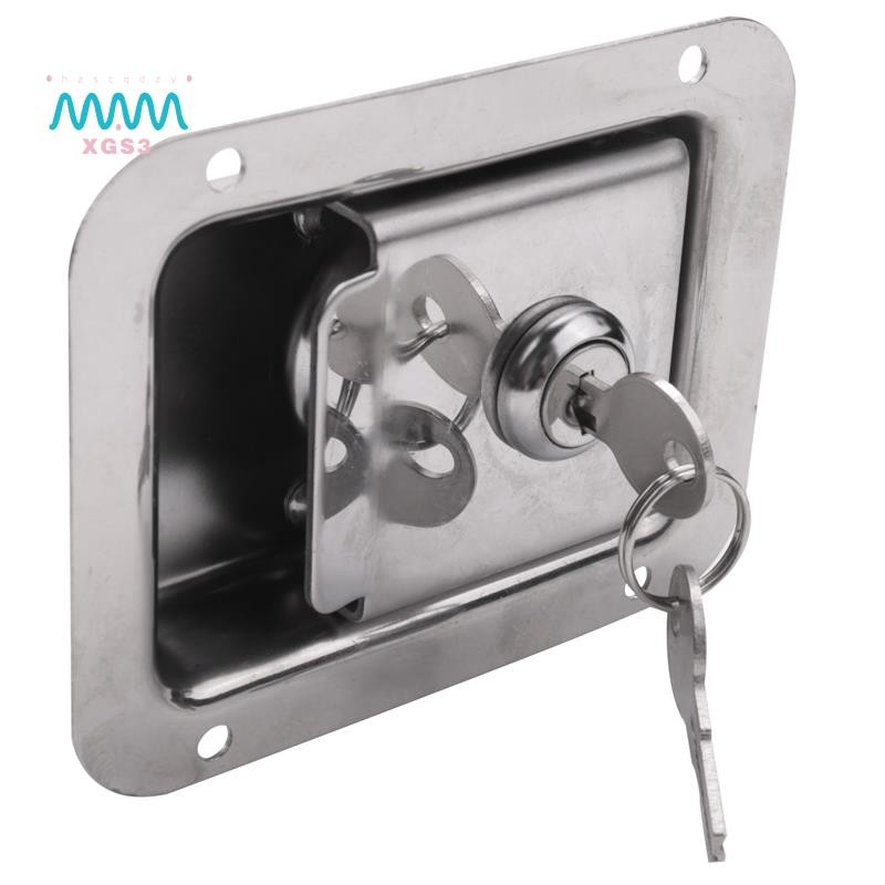 Paddle Latch with Lock & Key Travel Trailer Lock Stainless Steel RV ...