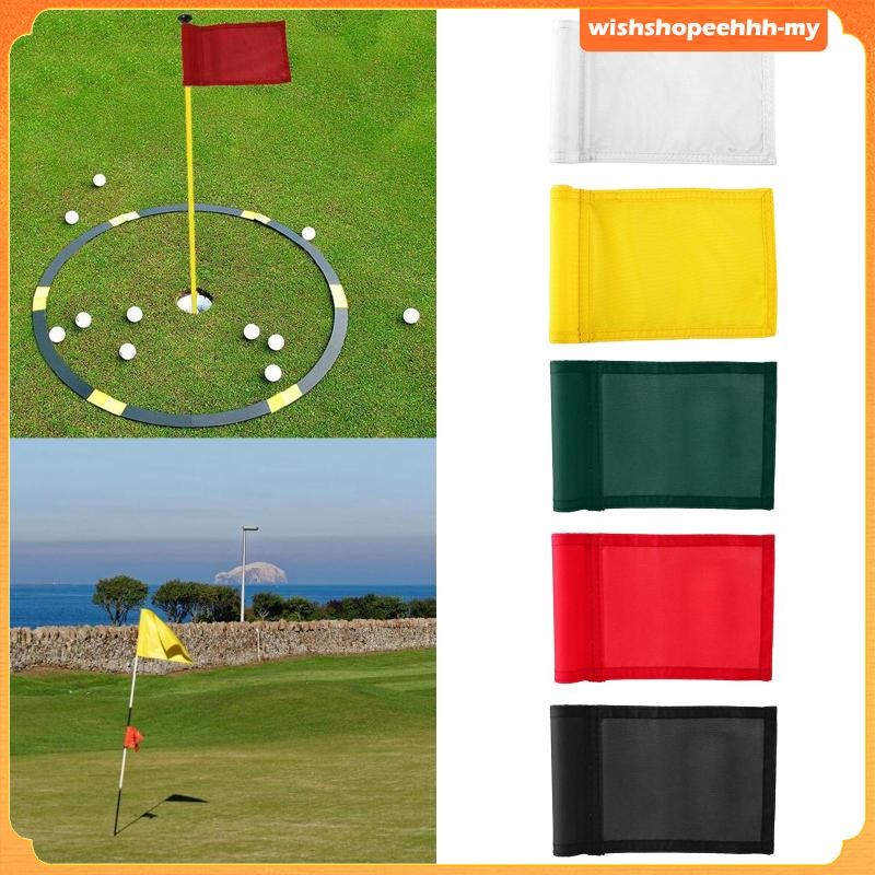 [WishshopeehhhMY] Golf Flag with Tube Insrted Putting Green Flag Marker ...